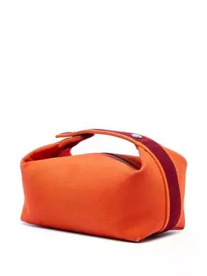 Hermès Small Toile Bride A Brac Case - Orange