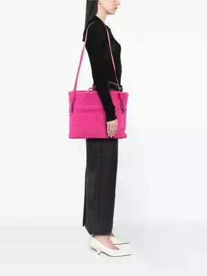 Bottega Veneta Nappa Intrecciato Fold Over Tote Satchel