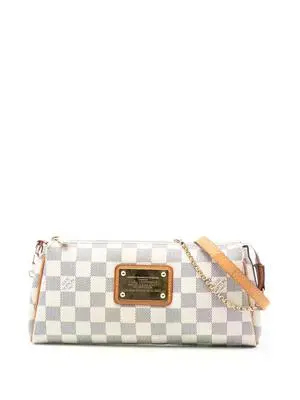 LOUIS VUITTON 2011 Damier Azur Eva Satchel - White