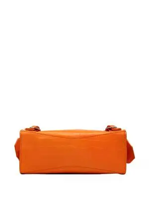 Balenciaga Mini Croc Embossed Calfskin Neo Classic City Satchel - Orange
