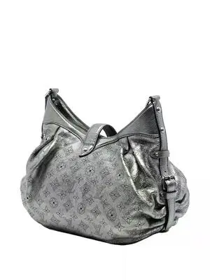 LOUIS VUITTON 2008 Monogram Mahina Xs Crossbody Bag - Silver
