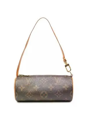 LOUIS VUITTON 1990-2010 Monogram Papillon Pochette Handbag - Brown