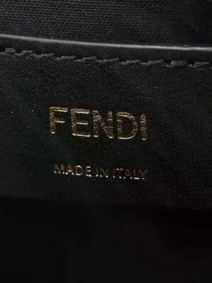 Fendi 2010-2025 Leather Ff Vanity Bag - Black