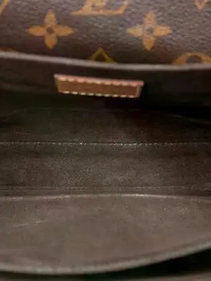 LOUIS VUITTON Monogram Pochette Metis Satchel - Brown