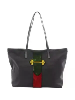 Prada 2010-2025 Caillet Trompe-l'oeil Tote Bag - Black