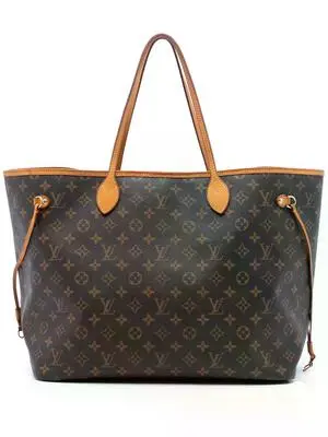 LOUIS VUITTON 2012 Monogram Neverfull Gm Tote Bag - Brown