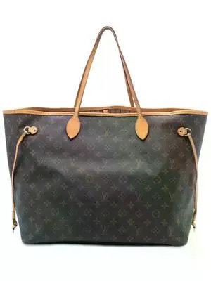LOUIS VUITTON 2008 Monogram Neverfull Gm Tote Bag - Brown