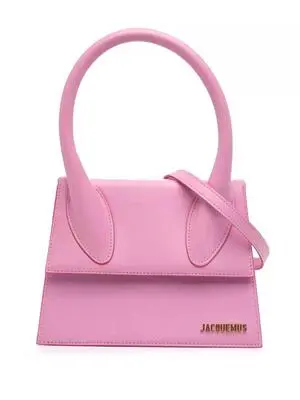 Jacquemus 2018-2025 Leather Le Chiquito Moyen Satchel - Pink