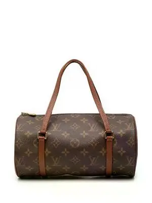 LOUIS VUITTON 2001 Monogram Papillon 26 Handbag - Brown