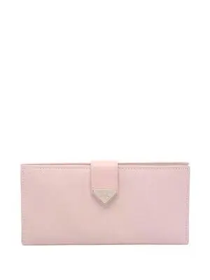 Prada 2010-2025 Saffiano Wallet Long Wallets - Pink