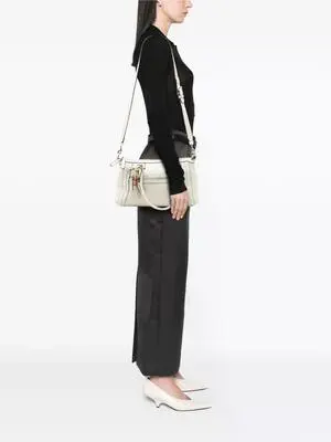 Gucci 2016-2026 Pebbled Calfskin Bella Satchel - White
