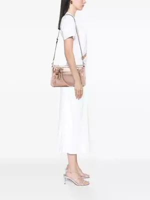 Gucci Metallic Pebbled Calfskin Bella Satchel - Pink