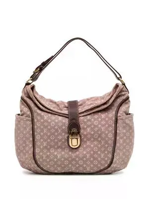 LOUIS VUITTON 2010 Monogram Mini Lin Idylle Romance Hobo Bag - Red