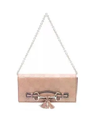 Gucci 2000-2015 Guccissima Emily Wallet On Chain Shoulder Bag - Brown