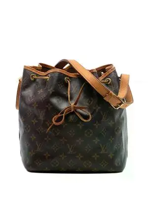 LOUIS VUITTON 1980-2015 Monogram Petit Noe Bucket Bag - Brown