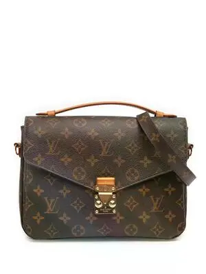 LOUIS VUITTON 2016 Monogram Pochette Metis Satchel - Brown