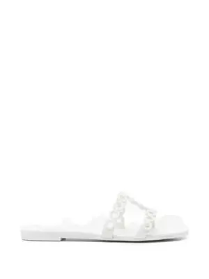 AQUAZZURA Infinity Chain-detail Sandals - White