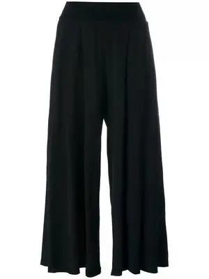 Labo.art Pleated Crop Trousers - Black