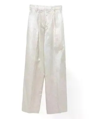 FORTE_FORTE Pleated Trousers - Neutrals