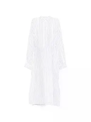 JIL SANDER Striped Midi Dress - White