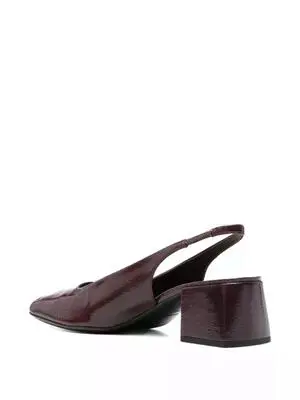 COURREGES Ac Block-heel Slingback Pumps