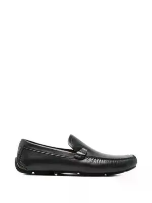 FERRAGAMO Leather Loafers - Black