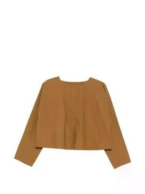 Soeur Long-sleeve Blouse - Brown