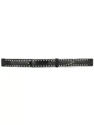 ORTIGNI Leather Belt - Black