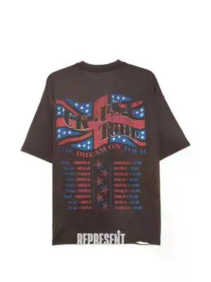 REPRESENT Dream On Tour Dog-graphic T-shirt - Brown