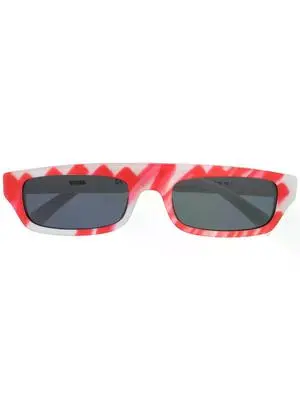 Moschino Brushstroke Sunglasses - Red