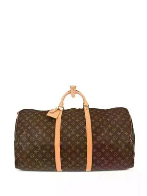 LOUIS VUITTON 1992 60 Keepall Luggage - Brown