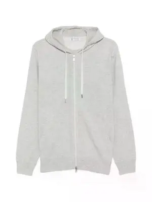 Brunello Cucinelli Zip-up Hoodie - Grey