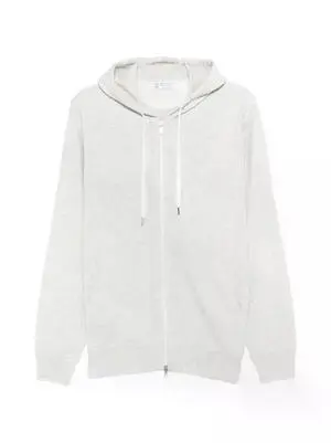 Brunello Cucinelli Zip-up Hoodie - Grey