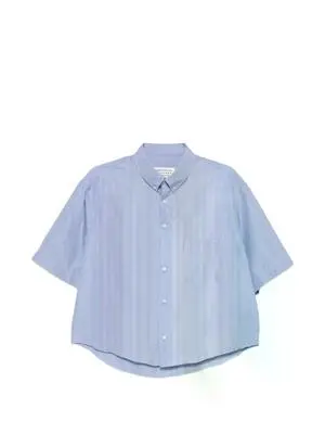 MAISON MARGIELA Striped Chest-pocket Shirt - Blue