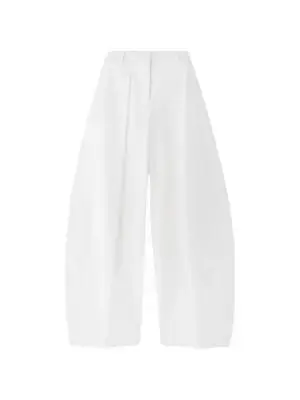 Jacquemus Le Pantalon Ovalo Pleated Trousers - White