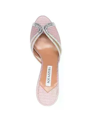 AQUAZZURA Wild Aurora Embellished Heeled Sandals