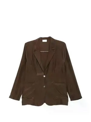 P.a.r.o.s.h Saxon Button Patch-pocket Blazer - Brown