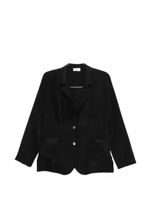 P.a.r.o.s.h Saxon Button Patch-pocket Blazer - Black