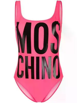 Moschino Logo Print Swimsuit