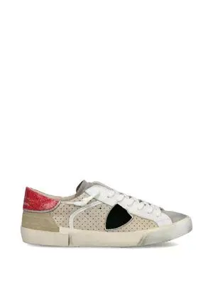 Philippe Model Perforated Panelled Sneakers - Neutrals