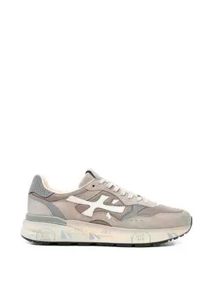 Premiata Mick Logo-patch Sneakers - Neutrals