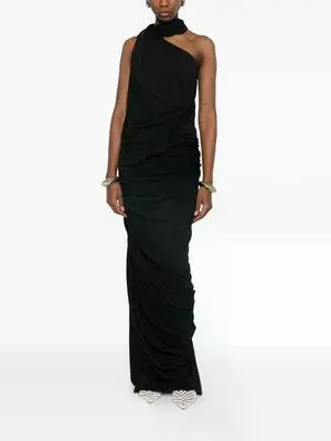 ENTIRE STUDIOS Draped Detail Maxi Skirt - Black
