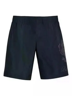 Balmain Logo Swim Shorts - Blue