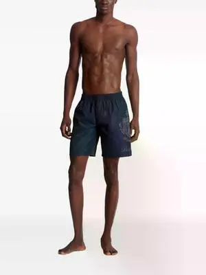 Balmain Logo Swim Shorts - Blue