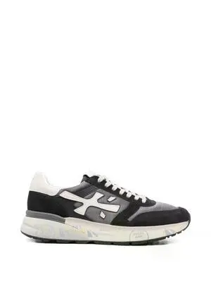 Premiata Mick Suede-panelled Sneakers - Black