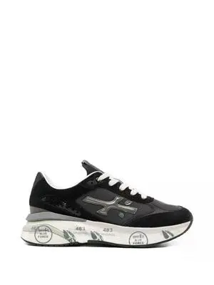 Premiata Moerund Logo-appliqué Sneakers - Black