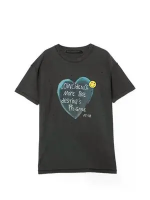 Andersson Bell Slogan-print T-shirt - Grey