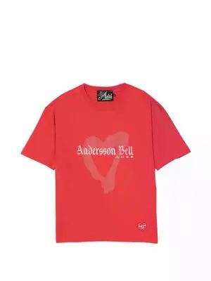 Andersson Bell Logo-print T-shirt - Red