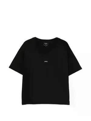 A.p.c. Logo-print T-shirt - Black