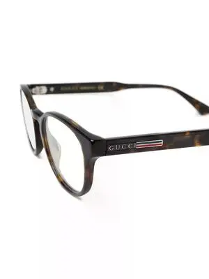 Gucci Round-frame Logo Glasses
